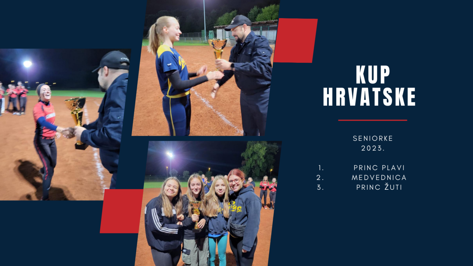 Hrvatski softball savez | PRINC PLAVI OSVAJAČICE KUPA HRVATSKE 2023.